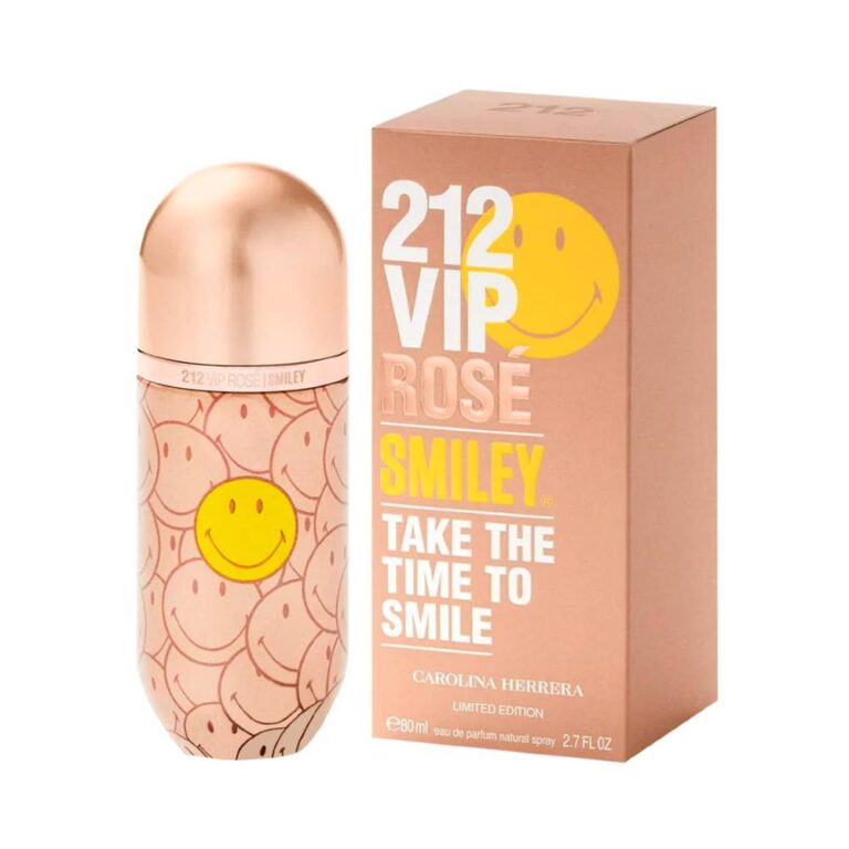 Perfume Carolina Herrera para Mujer 212 VIP Rosé SMILEY Agua de perfume ...